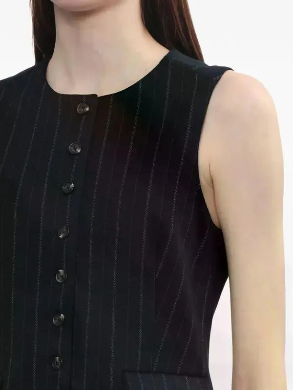 Rag & Bone Pinstripe Sleeveless Gilet