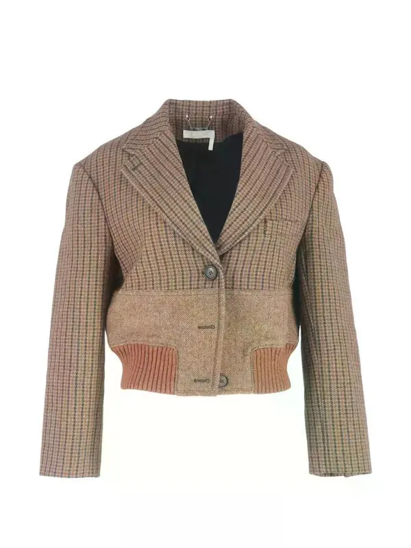 Chloé Paneled Tweed Jacket
