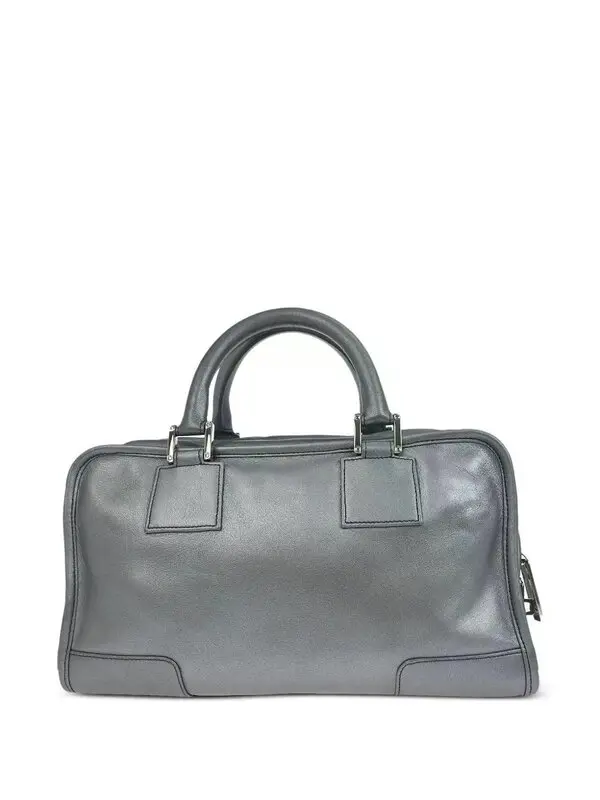 Loewe 2004 28 Amazona Leather Tote Bag - Silver