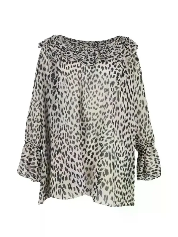 TEMPERLEY LONDON Printed Silk Blouse