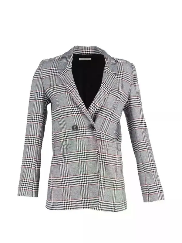 ANINE BING Madeleine Plaid Blazer