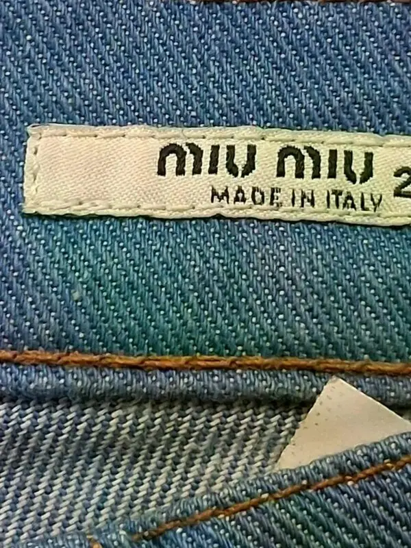 Miu Miu Belt Loops-detail Jeans