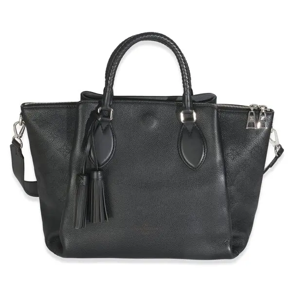 LOUIS VUITTON Monogram Mahina Haumea Bag - Black