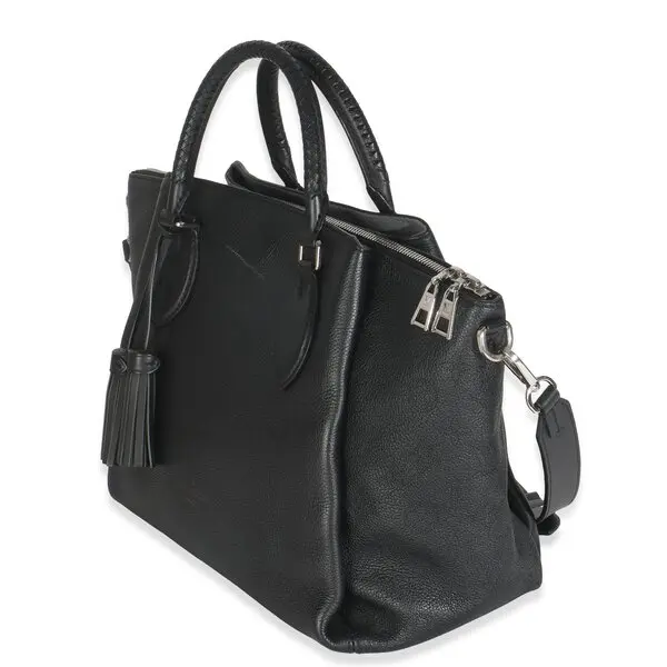 LOUIS VUITTON Monogram Mahina Haumea Bag - Black