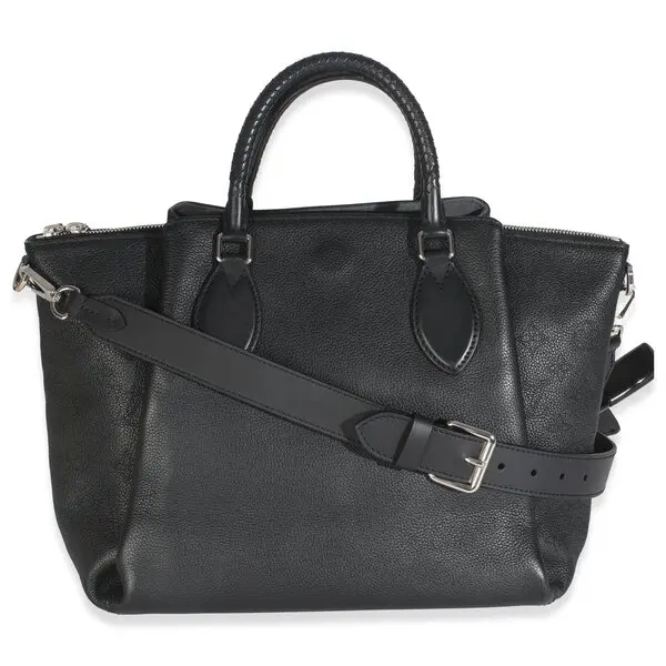 LOUIS VUITTON Monogram Mahina Haumea Bag - Black
