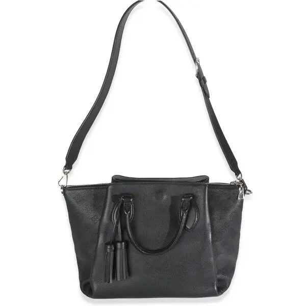 LOUIS VUITTON Monogram Mahina Haumea Bag - Black