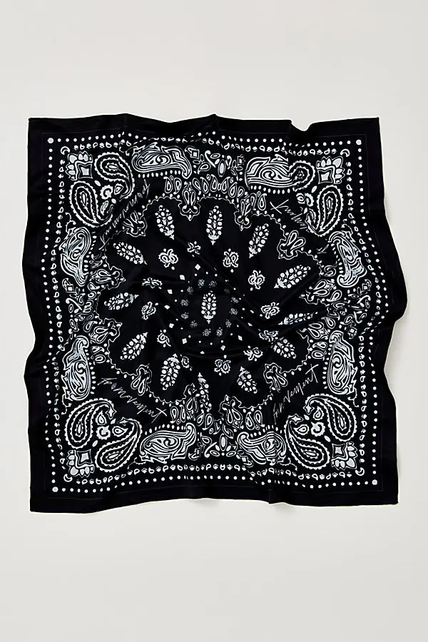 Free People Break A Sweat Bandana - Black