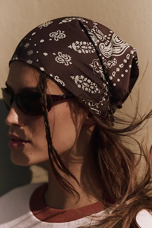 Free People Break A Sweat Bandana - Cocoa