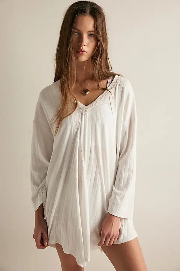 Free People End Game Sleep Tee - Sugar Swizzle