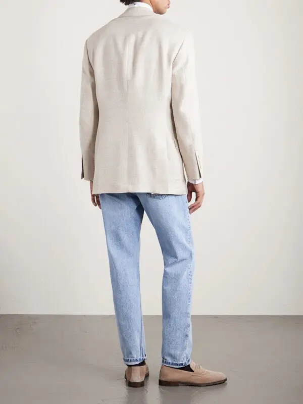 Brunello Cucinelli Silk, Linen And Wool-blend Blazer
