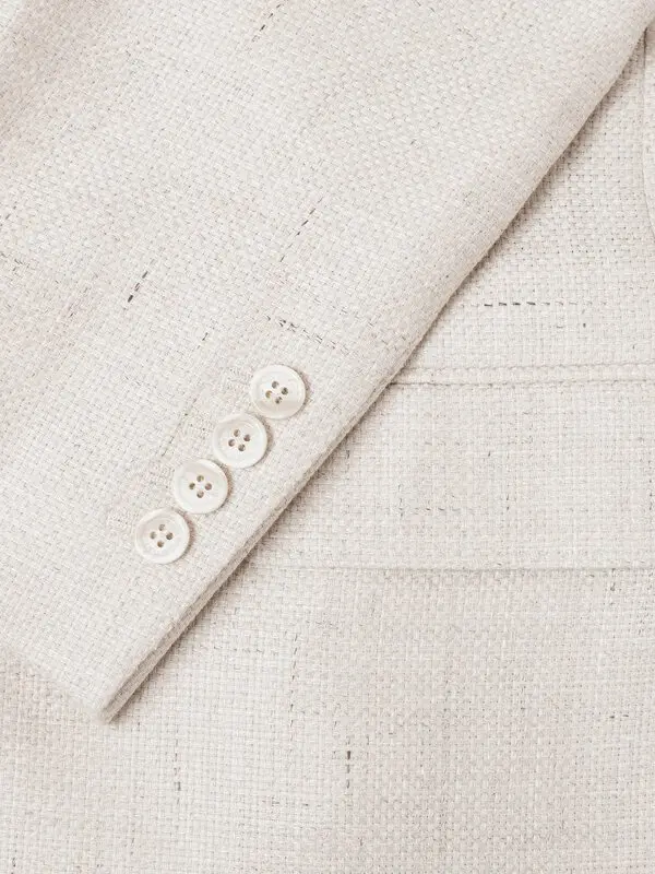 Brunello Cucinelli Silk, Linen And Wool-blend Blazer