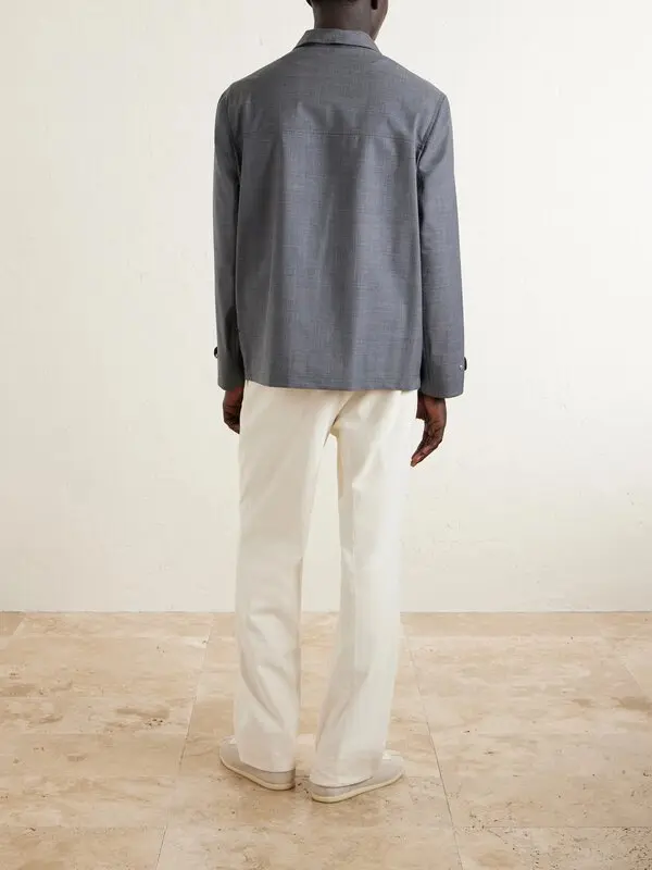 Brunello Cucinelli Virgin Wool Field Jacket - Gray