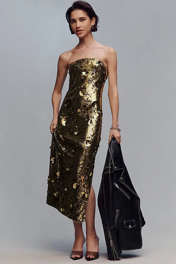 Endless Rose Strapless Sequin Dress