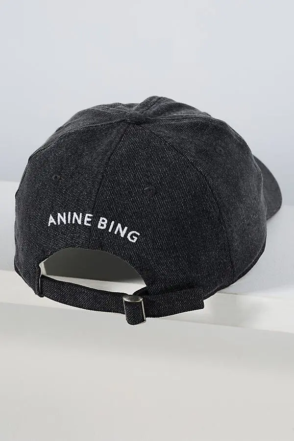 ANINE BING Jeremy Cotton Baseball Cap - Grey