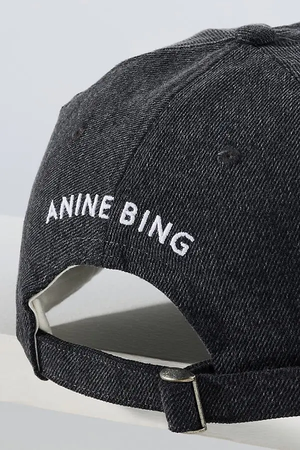 ANINE BING Jeremy Cotton Baseball Cap - Grey
