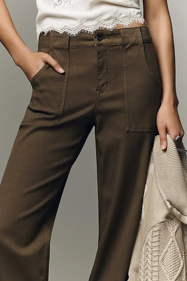 Sanctuary Sculpted Insider Wide-leg Pants - Timber