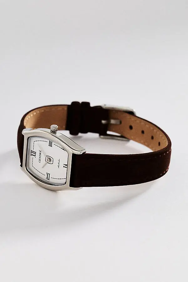 CENDRE London Watch - Chocolate Suede