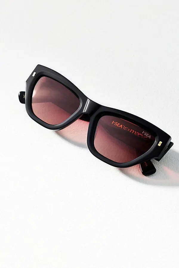 Maeve I-sea X Cateye Sunglasses - Black