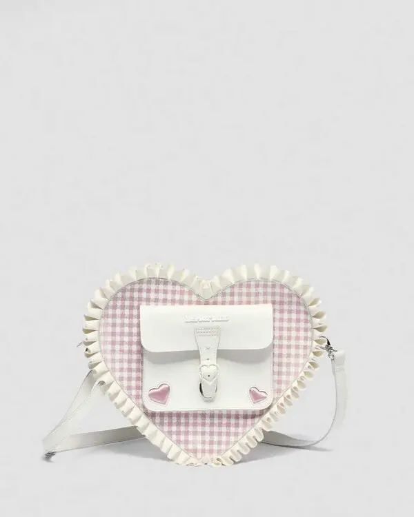 Dr. Martens Frilled Gingham Leather Heart Backpack
