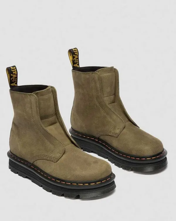 Dr. Martens Zebzag Laceless Nubuck Boots