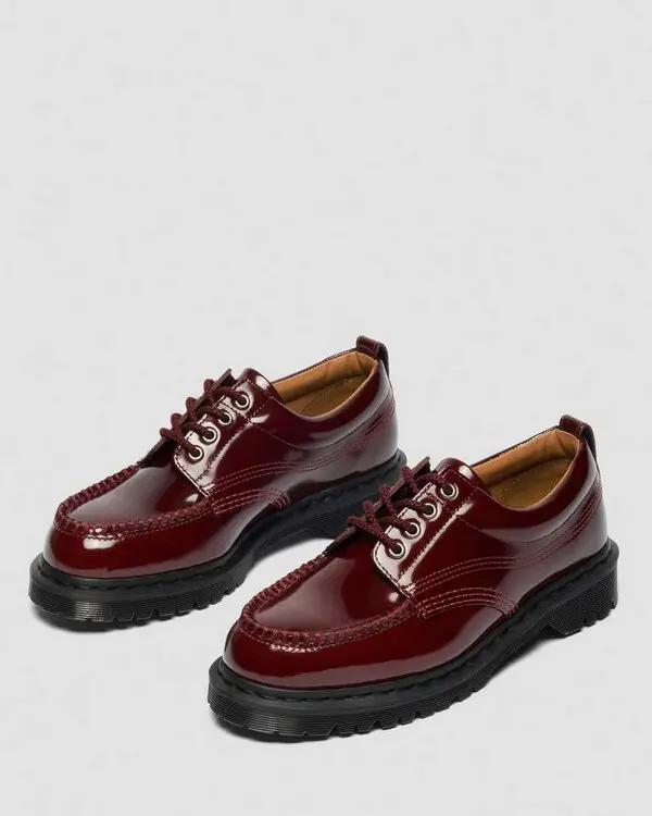 Dr. Martens Lowell Lacque Moc Toe Shoes