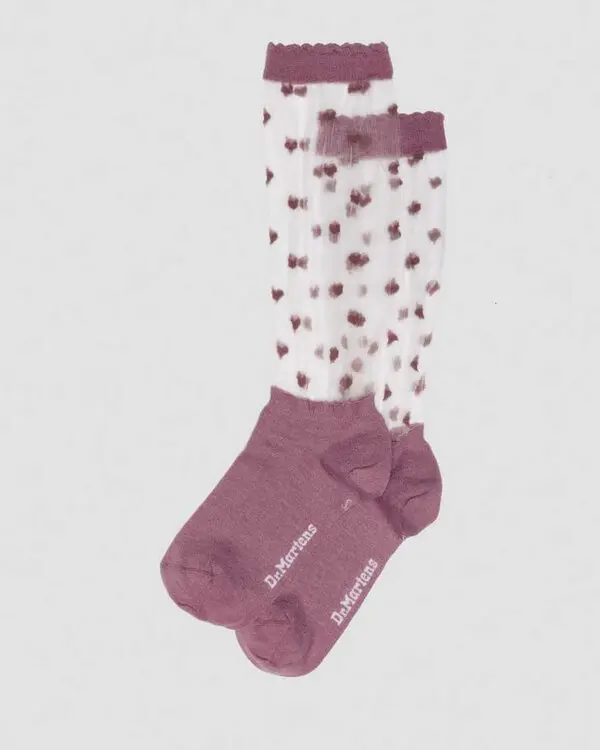 Dr. Martens Heart Mesh Socks - Pink
