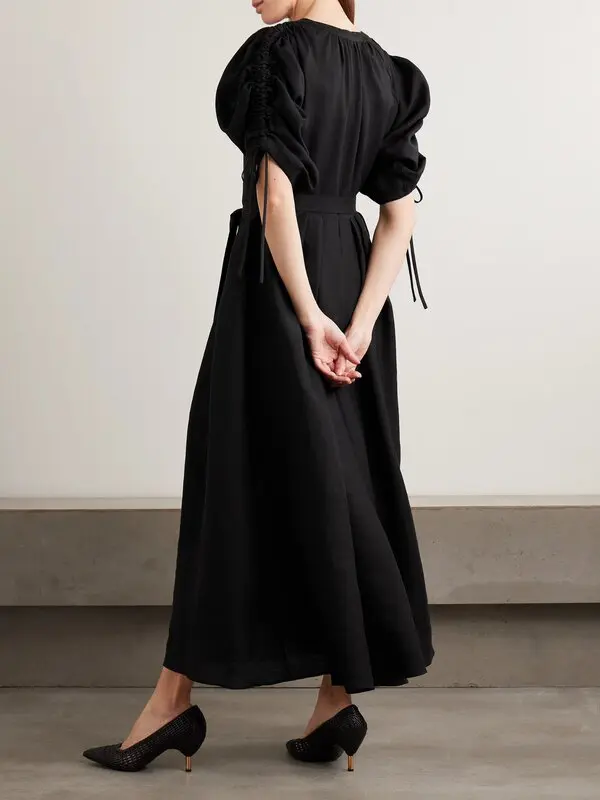 gabriela hearst linen dress Gabriela Hearst Woodward linen shirt dress Gabriela Hearst