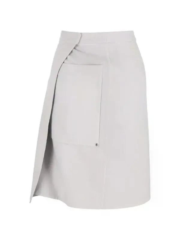 Hermès Cashmere Patch-pocket Wrap Skirt