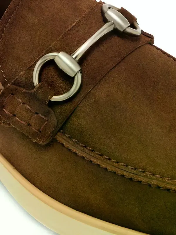 Magnanni Penny-strap Suede Loafers - Brown