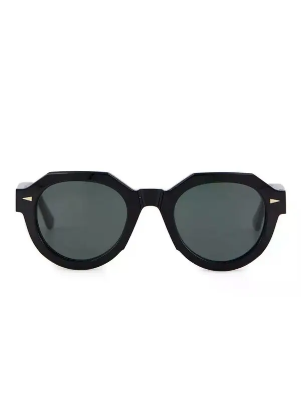 AHLEM Round Frame Sunglasses - Black