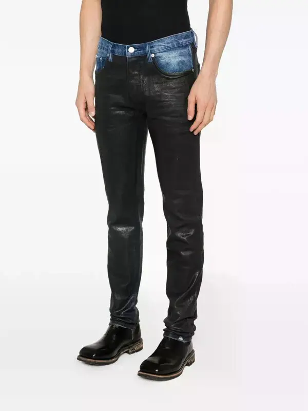 PURPLE BRAND Coated Skinny Jeans