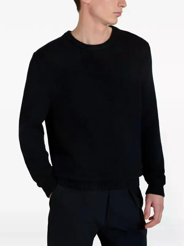 ZANONE Crew-neck Knitted Cotton Sweater