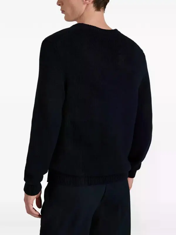 ZANONE Crew-neck Knitted Cotton Sweater