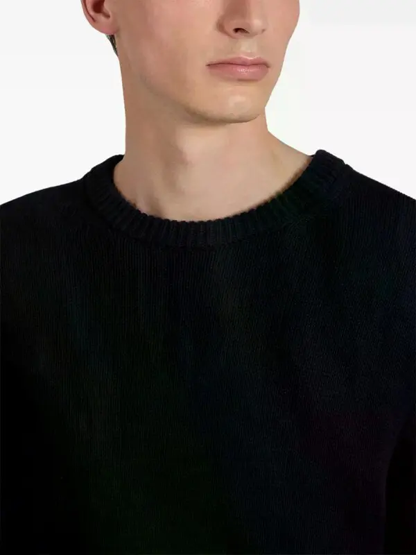 ZANONE Crew-neck Knitted Cotton Sweater