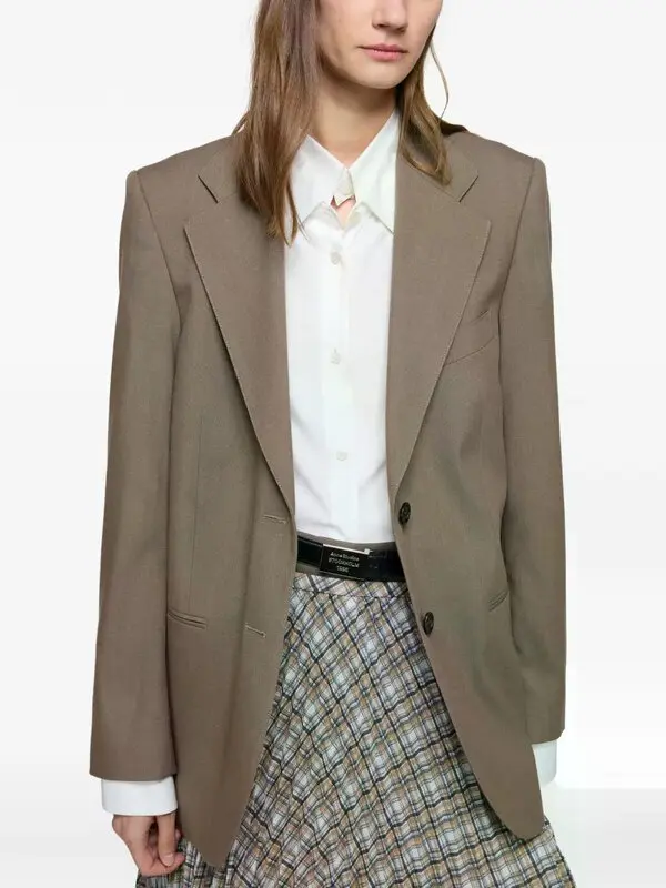 Acne Studios Buttoned Beige Blazer