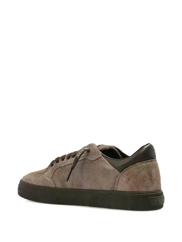 Off-White Arrow-appliqué Suede Sneakers - Brown