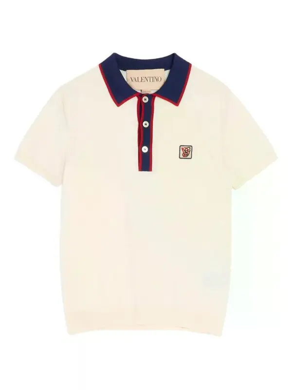 Valentino Garavani Logo-patch Polo Shirt
