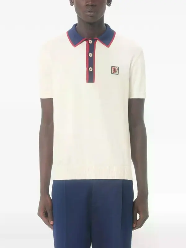 Valentino Garavani Logo-patch Polo Shirt