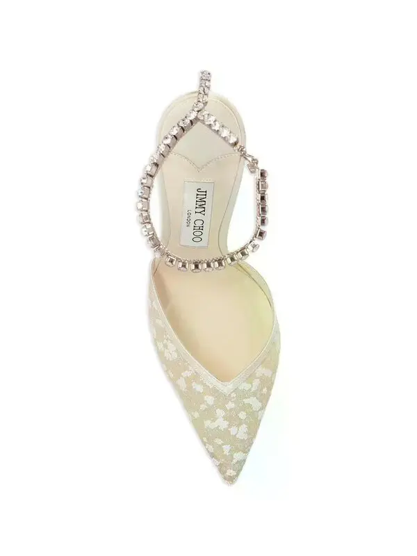 JIMMY CHOO Saeda Crystal-embellished Pumps