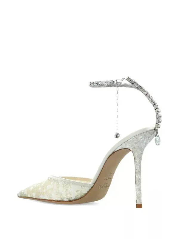 JIMMY CHOO Saeda Crystal-embellished Pumps