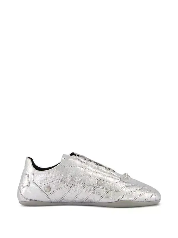 Balenciaga Metallic Studded Sneakers - Silver