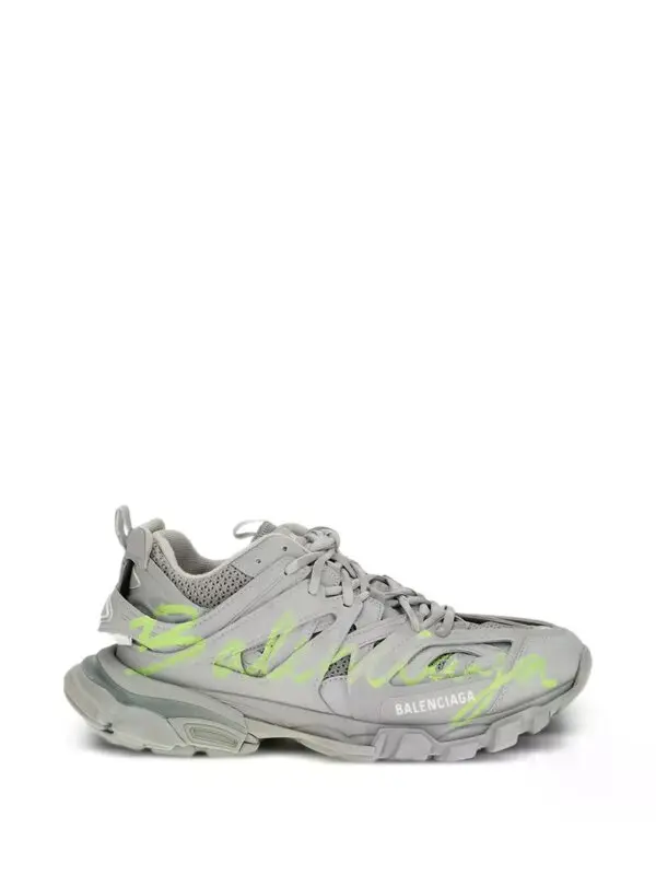 Balenciaga Cutout Track Sneakers - Grey