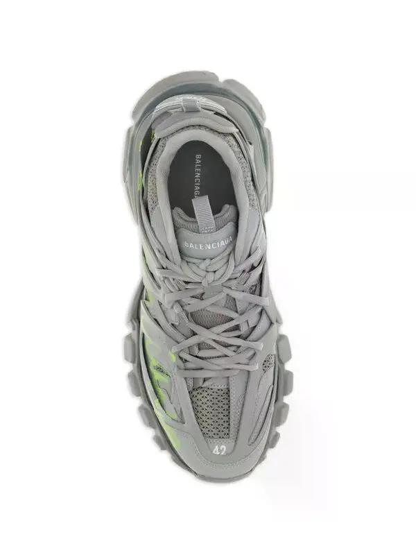 Balenciaga Cutout Track Sneakers - Grey