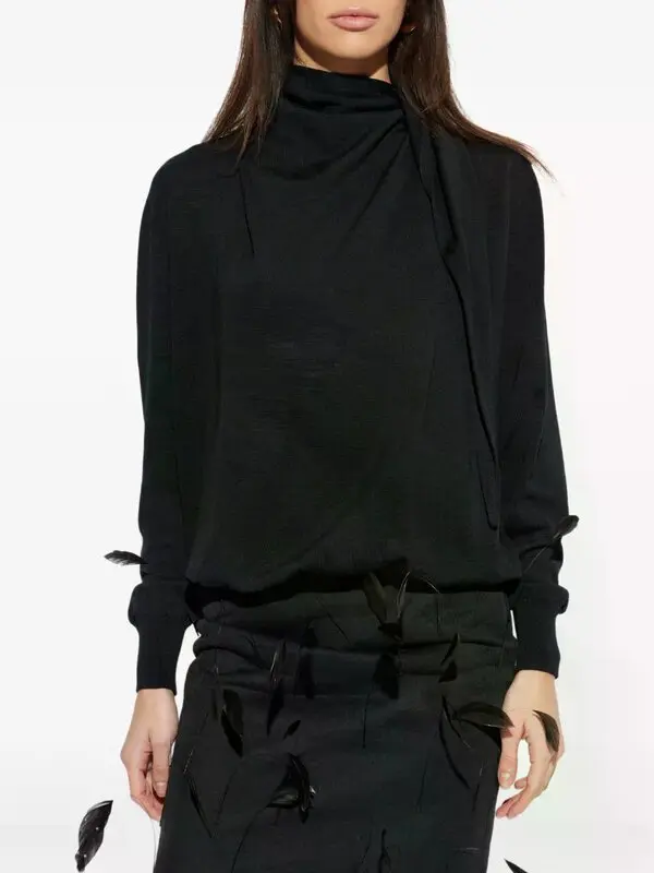 JIL SANDER Roll-neck Draped Sweater