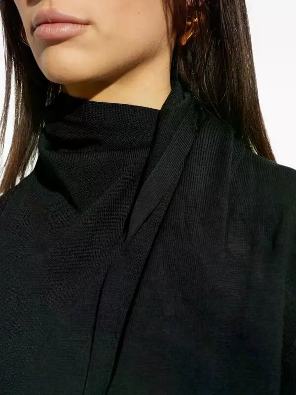 JIL SANDER Roll-neck Draped Sweater