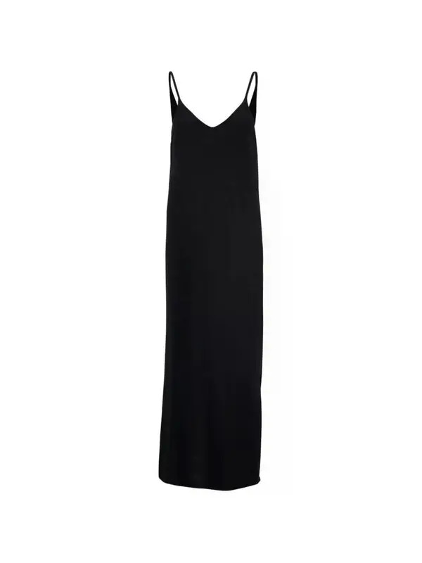 LISA YANG Albina V-neck Maxi Dress - Black