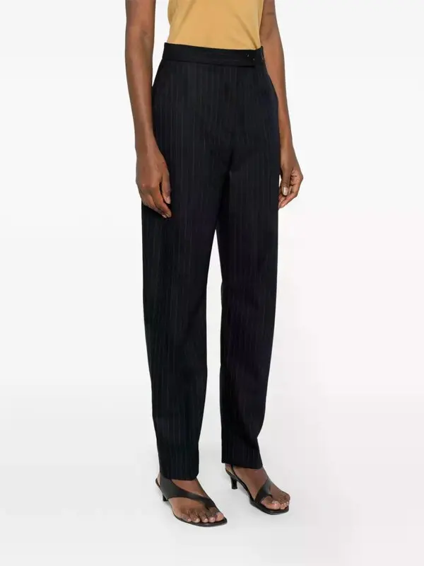 Khaite Jude Pinstripe Trousers - Blue