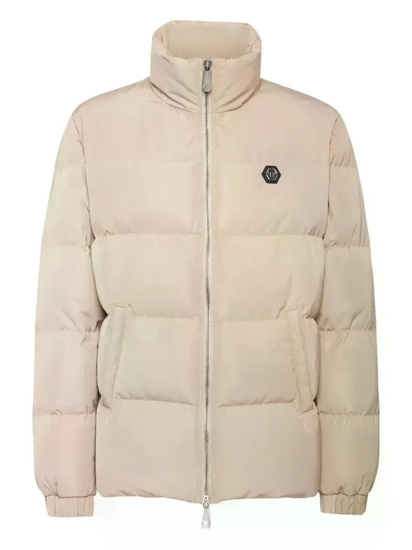 Philipp Plein Logo Plaque Puffer Jacket