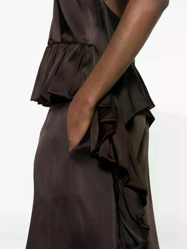 LIBEROWE Pleated Front Palazzo Trousers