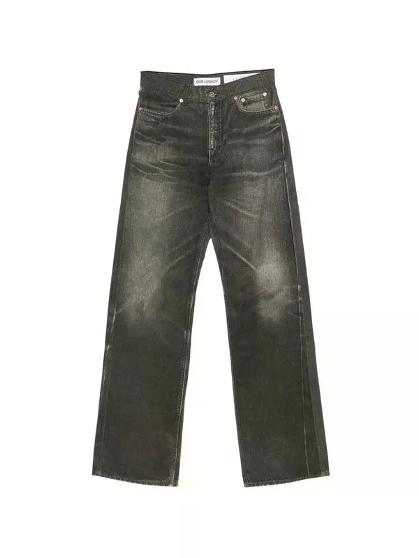 Our Legacy Wata Cut Straight-leg Jeans - Grey